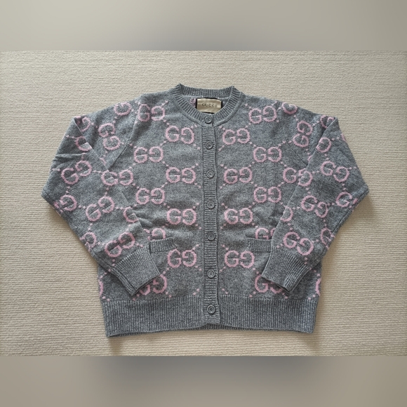 Gucci | Sweaters | Gucci Logo Cardigan Sweater | Poshmark